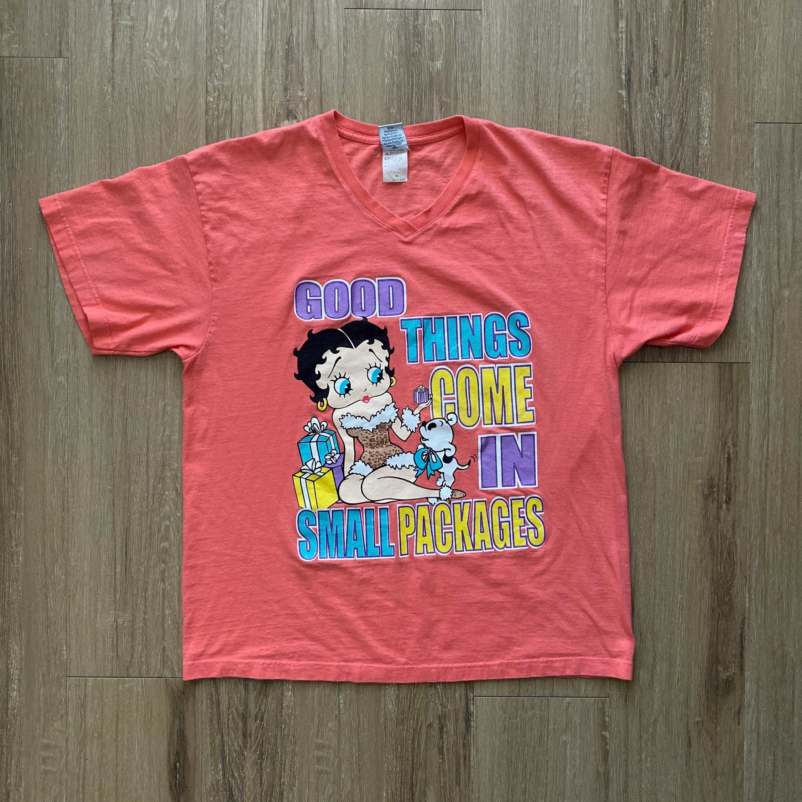 Vintage 2001 Betty Boop "Good Things Come in Small Packages" T-Shirt ...